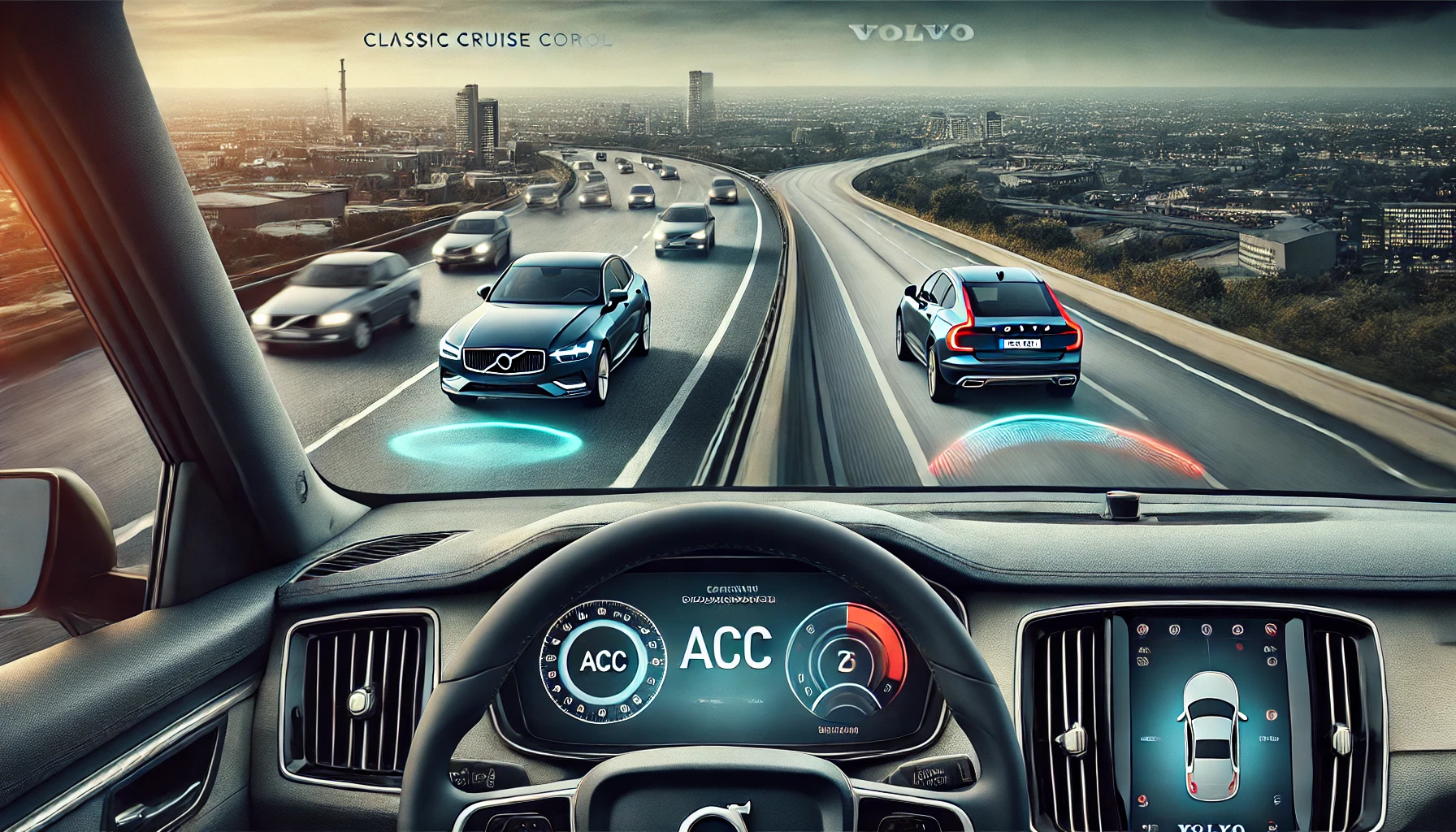 Unterschied zwischen Tempomat und Volvo ACC (Adaptive Cruise Control ...